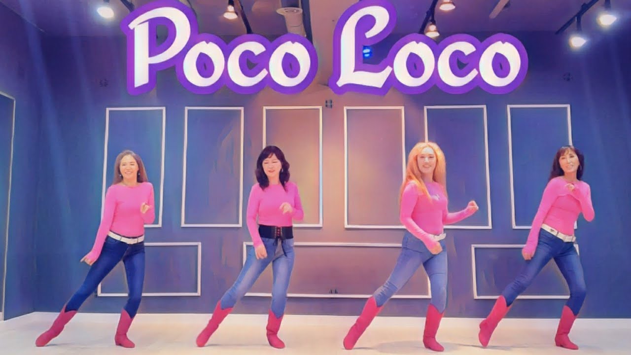 Poco Loco Line Dance/ Intermediate/ Muse Line Dance - YouTube