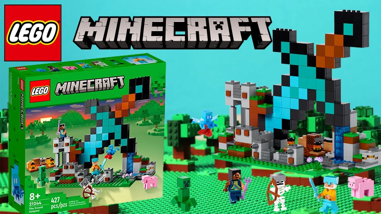 💎LEGO MINECRAFT The Sword Outpost SET 21244 🔥 Speed Build 3D - YouTube