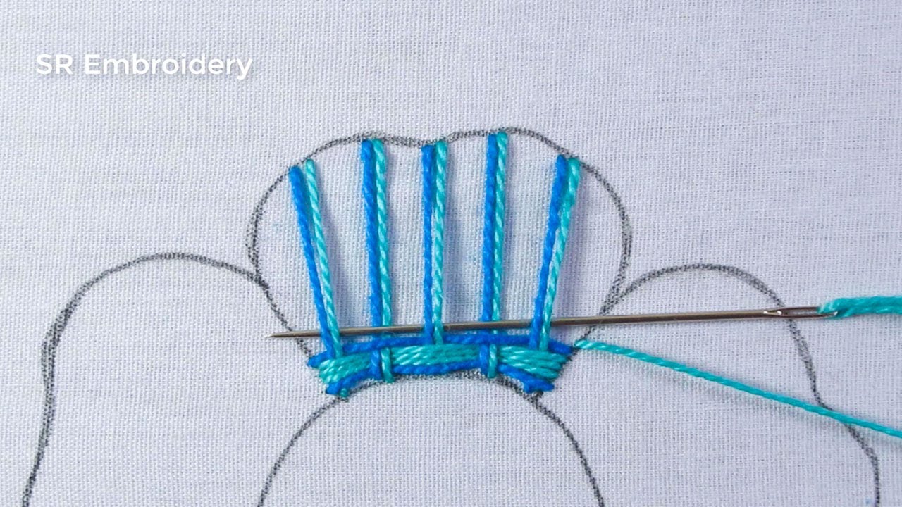 Hand Embroidery Super Unique Flower Design Needle Work With Easy ...