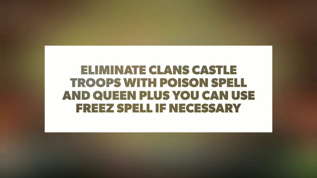 3 STAR PROCEDURE FOR BAT SPELL ATTACK || TH12 || TH13 - YouTube