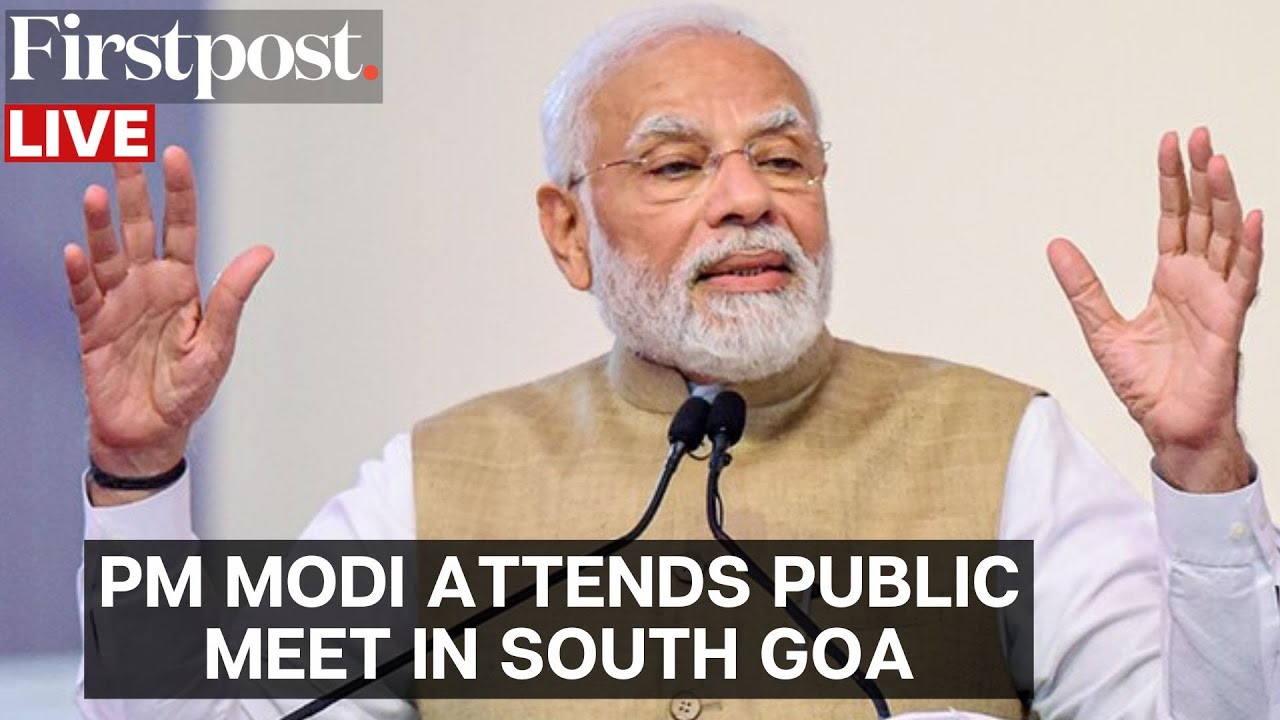 PM Modi LIVE: PM Modi Addresses Public Meeting in South Goa - YouTube