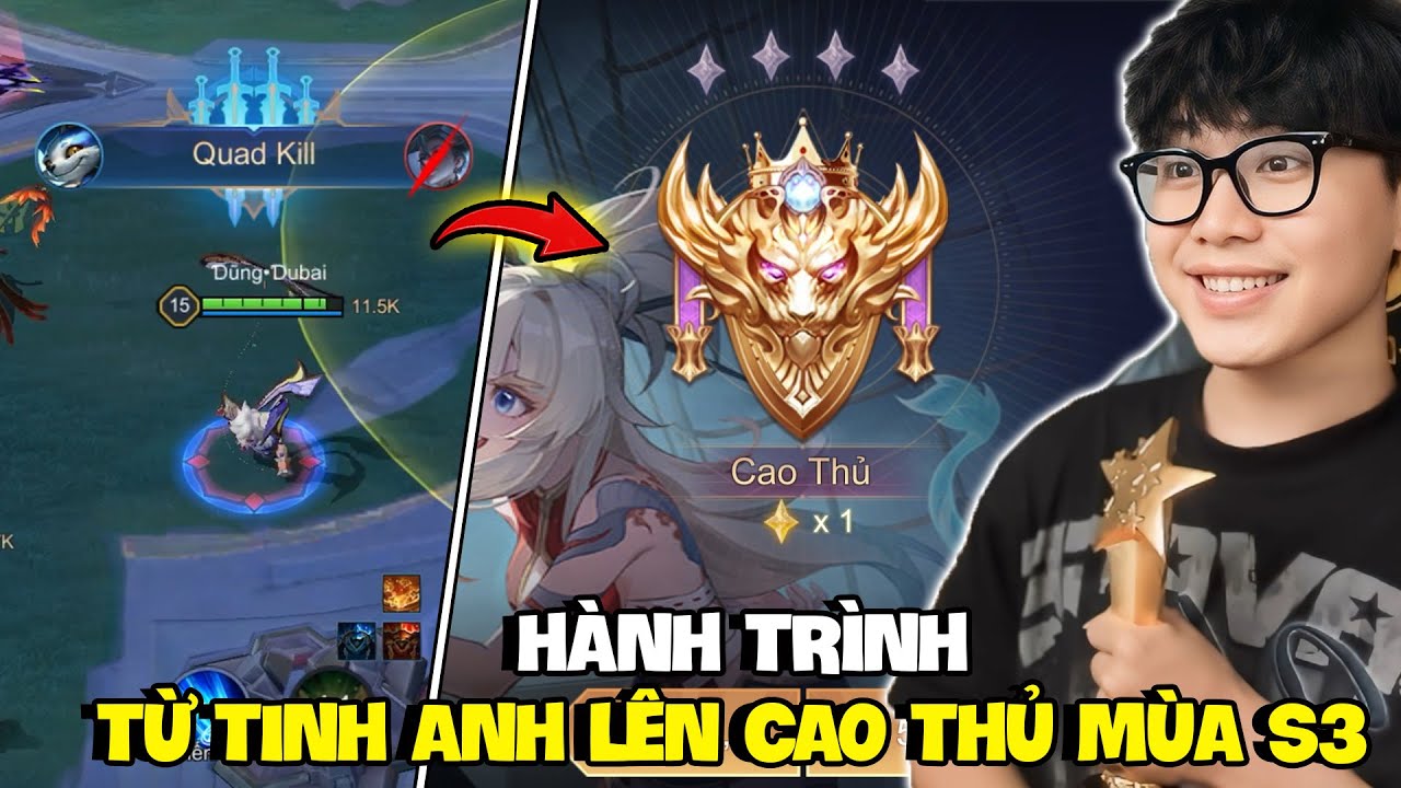 VUX HÀNH TRÌNH TỪ TINH ANH LÊN CAO THỦ MÙA S3 ĐẦY BÙNG NỔ LIÊN QUÂN ...