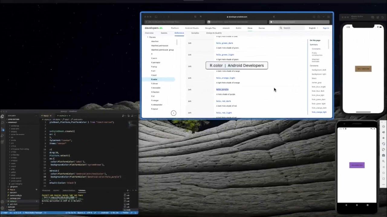 React Native Tutorial 42 - PlatformColor - React Native - YouTube