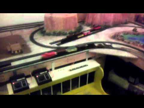 Old West HO train layout. Still a lot to do. - YouTube