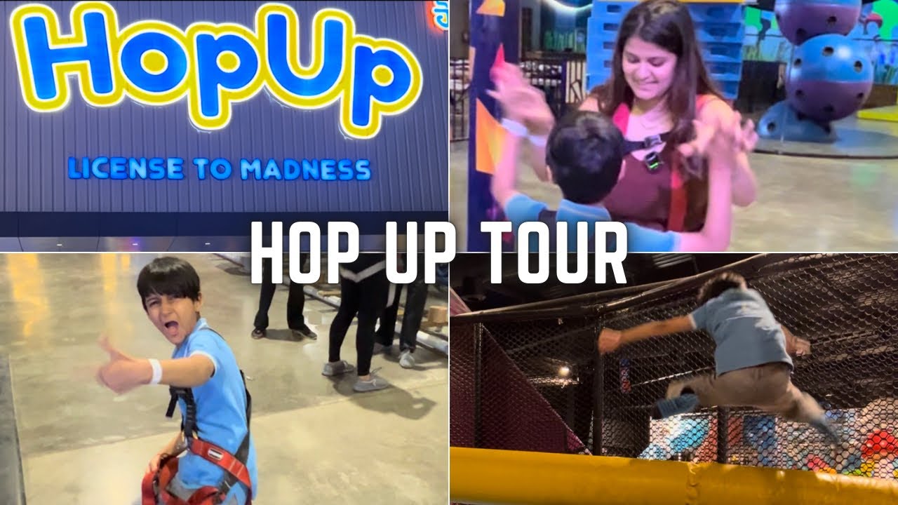 India's largest Trampoline Park|Hopup Chandigarh| FULL TOUR💕 - YouTube