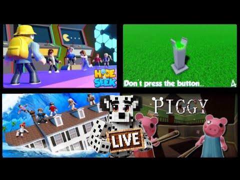 Live De Roblox! hide and seek, dont press The butom e+ - YouTube