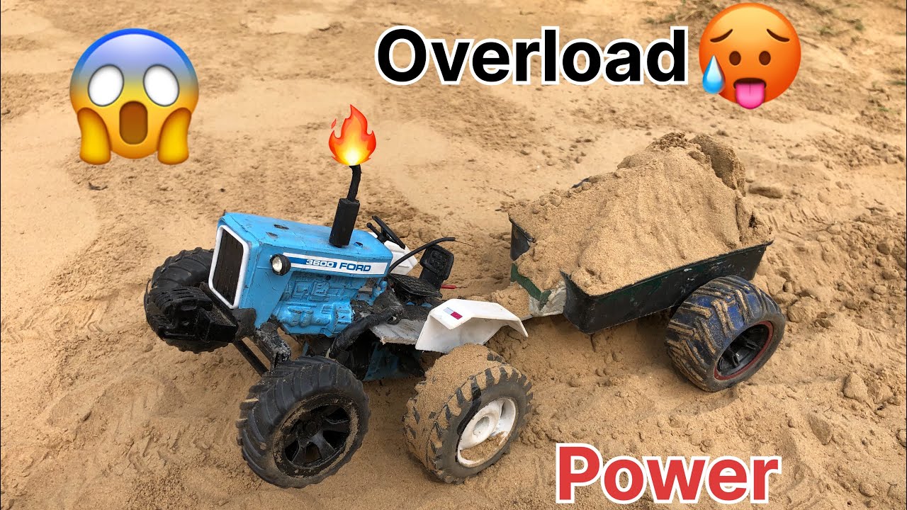 Modified Ford 3600 tractor🚜with overloaded trolley💪😱🔥|| Royal Model ...