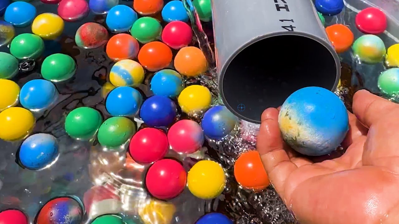 1000 Water Marble Run ☆ Handmade wooden rain gutter slope - YouTube