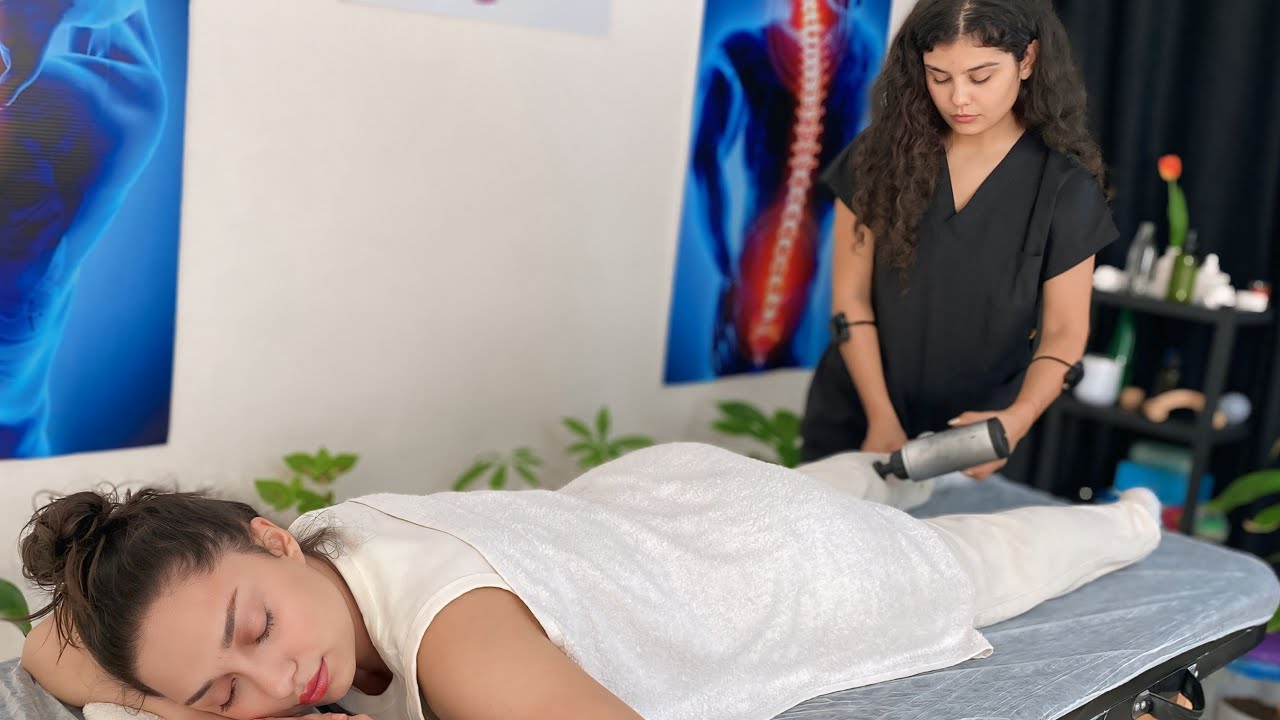 Asmr Female Massage Leg (asmr for deep sleep) - YouTube
