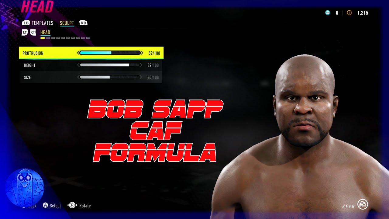EA SPORTS UFC 4 - Bob Sapp CAF Formula and my other Creations - YouTube