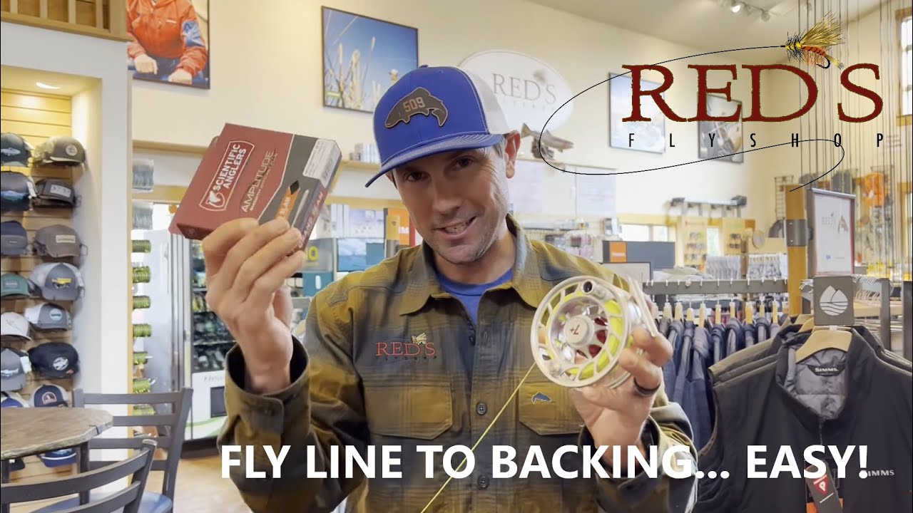 Tie a Fly Line to Backing on a Reel // Easy Loop to Loop Connection ...