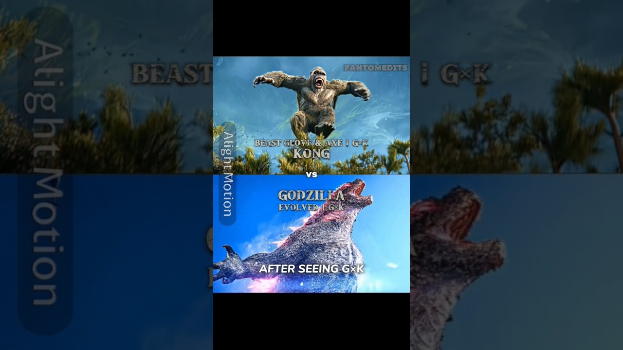 Kong BEAST GLOVE & AXE vs Godzilla EVOLVED | GODZILLA × KONG # ...