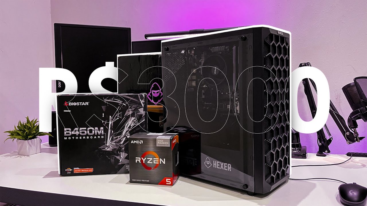 MONTANDO UM PC GAMER AMD BARATO R$3000,00 - MANCER HEXER (Ryzen 5 5600g ...