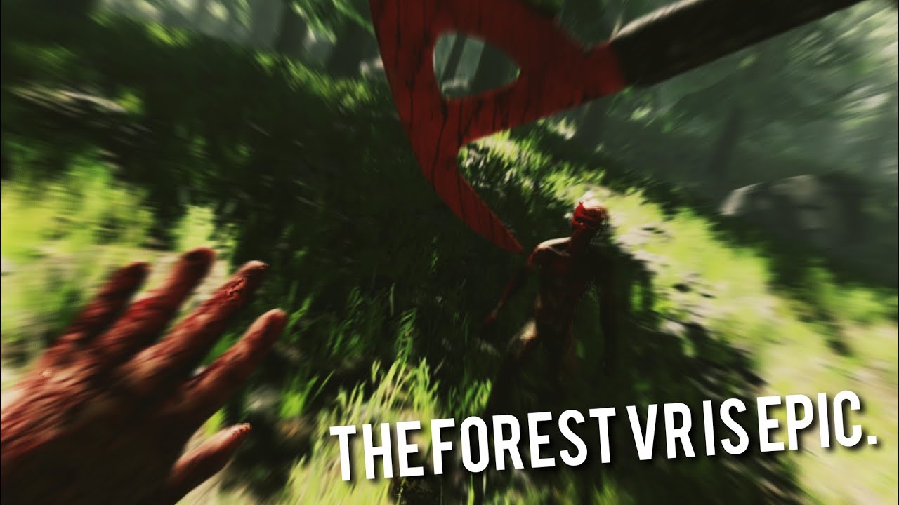 This VR game is absolutely terrifying! (the forest vr part 1) - YouTube
