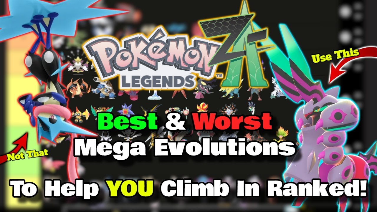 ALL Mega Evolutions RANKED Best & Worst - Pokemon Legends ZA Guide ...