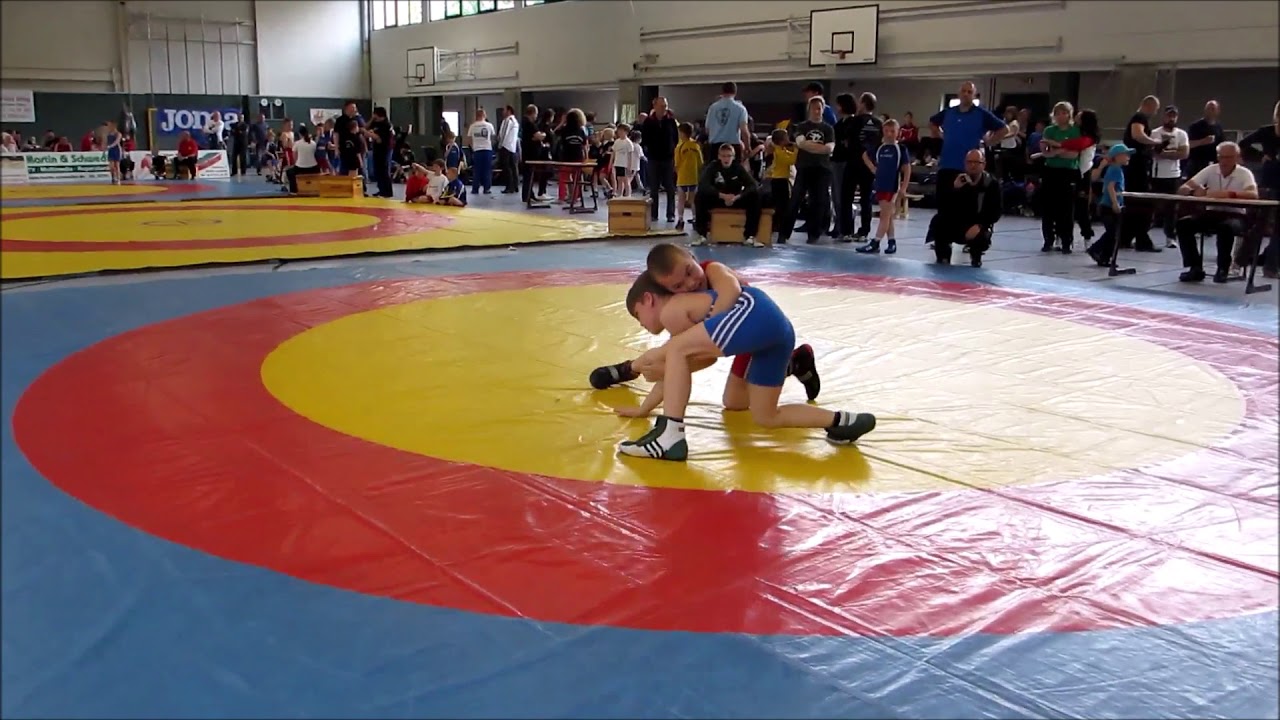 Ringen, youth wrestling Tewellis - Kleinfeld - YouTube