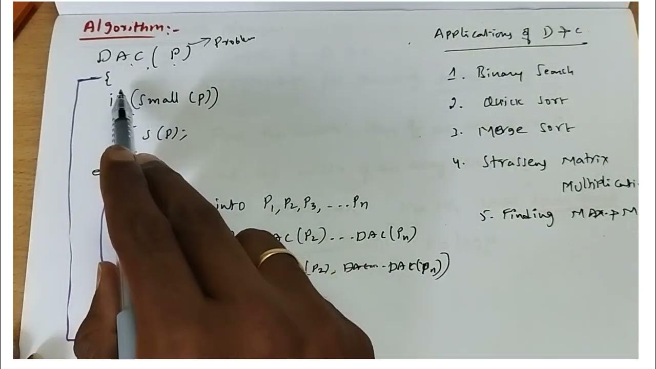 Divide and Conquer Algorithm - General Method | Lec-4 | #daa #cse # ...