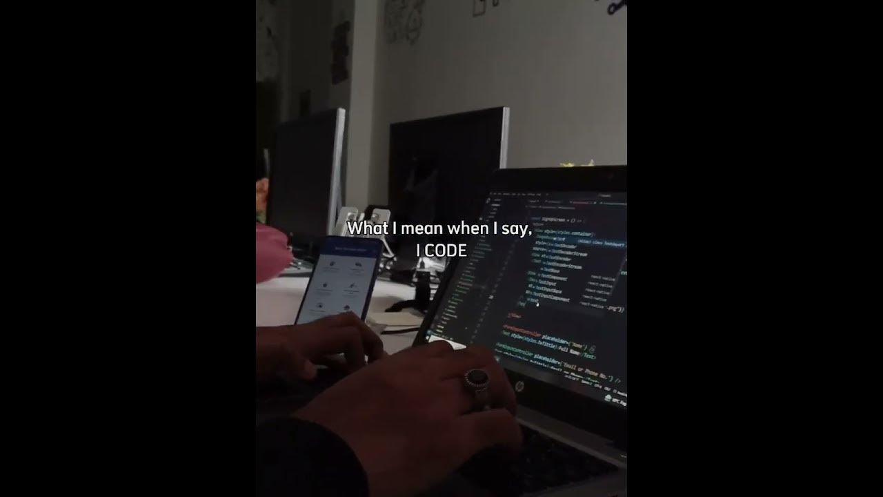 What I mean when I say, I CODE #hiskytech #softwaredevelopmentcompany #coding - YouTube