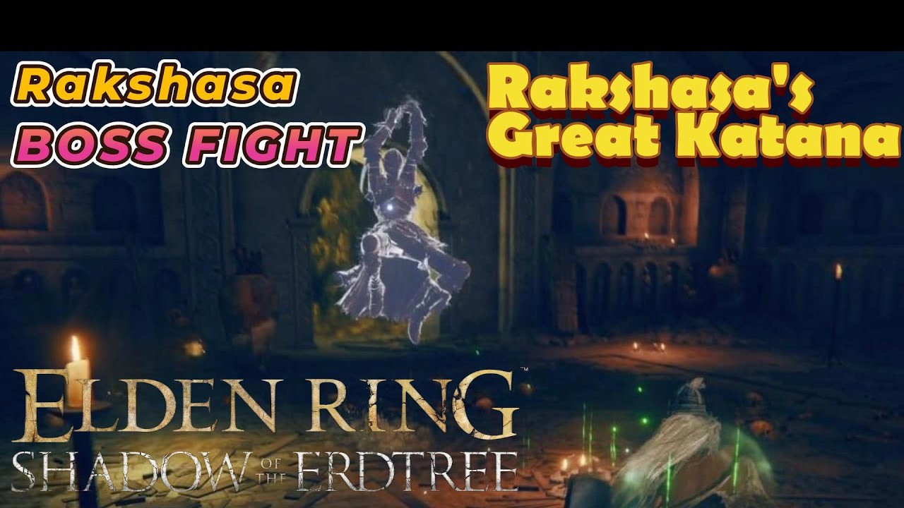 Rakshasa Boss Fight - Great Katana / Armor - Elden Ring Shadow of The ...