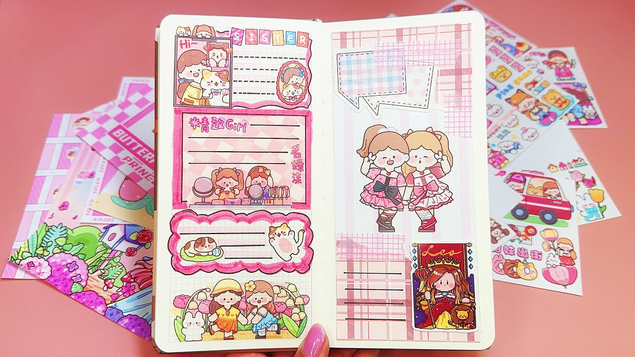 stickers journaling 💕💕cute kawaii sticker🌈 Immersive ASMR bullet ...