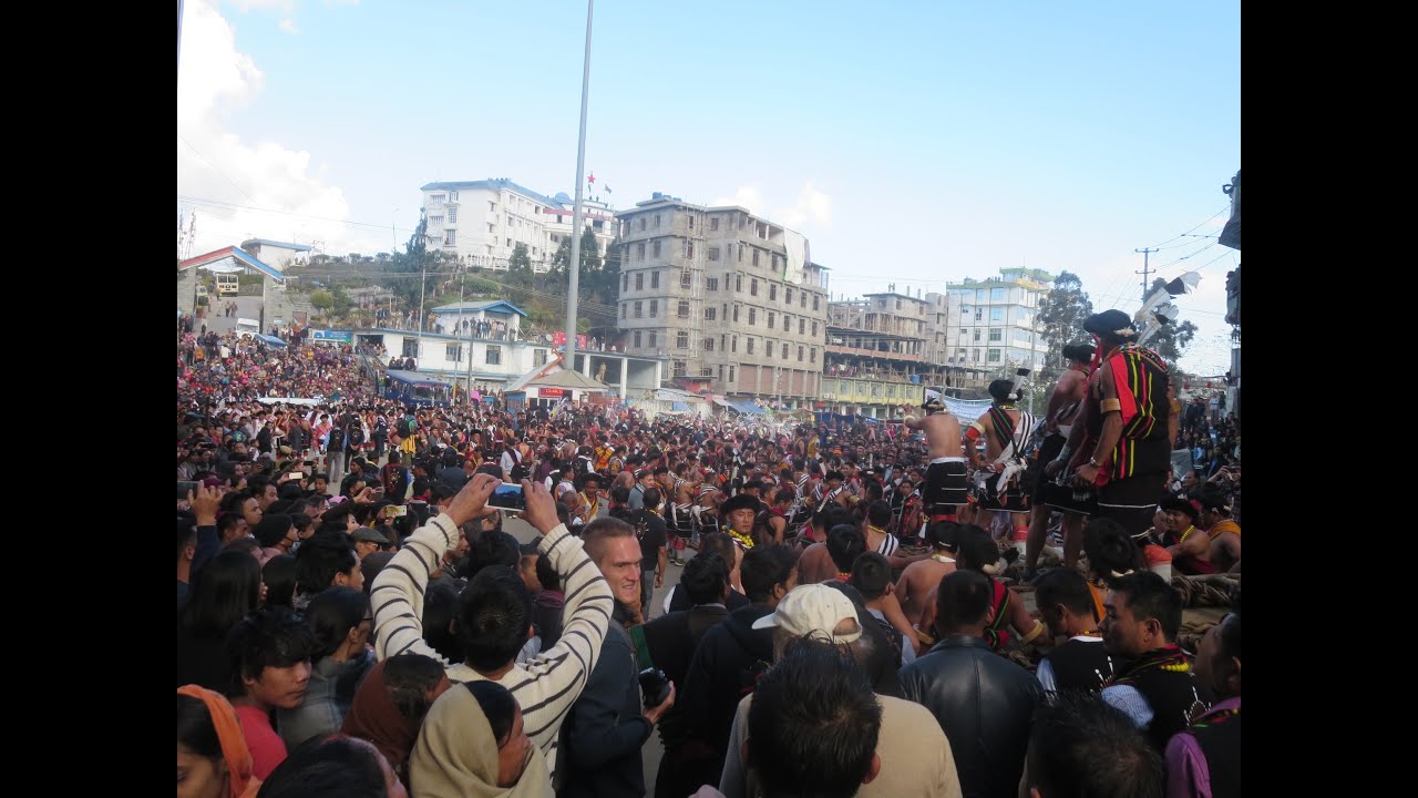 Thousands Witnessed Hornbill Festival Naga Stone Pulling Ceremony ...