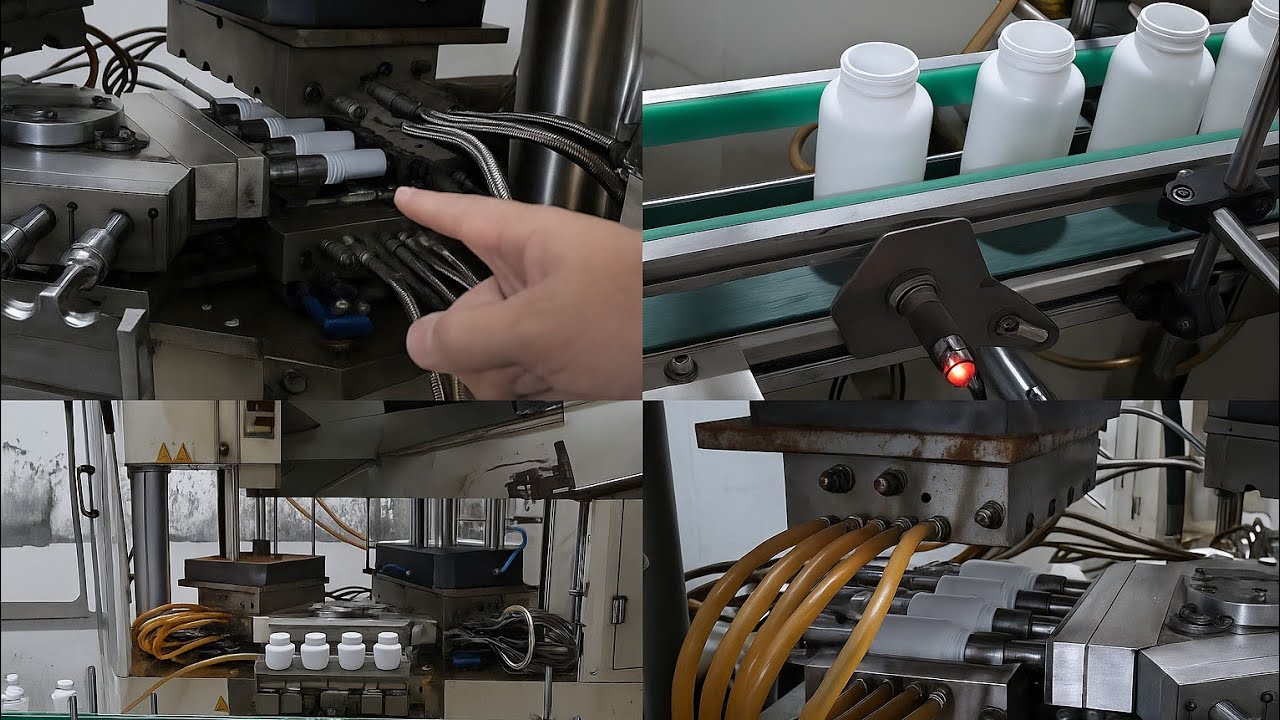 Injection Blow Moulding Process | Plastic Bottle Manufacturing Machine ...