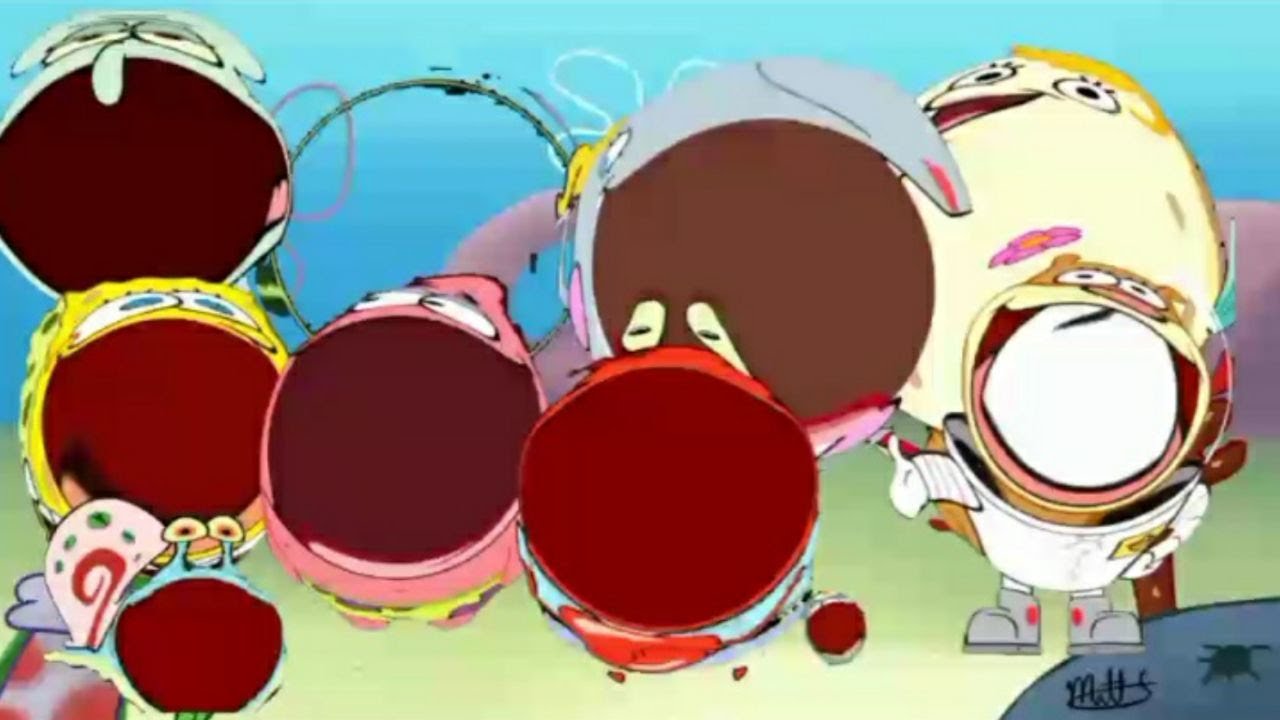 pop spongebob characters All Spongebob characters pop together - YouTube