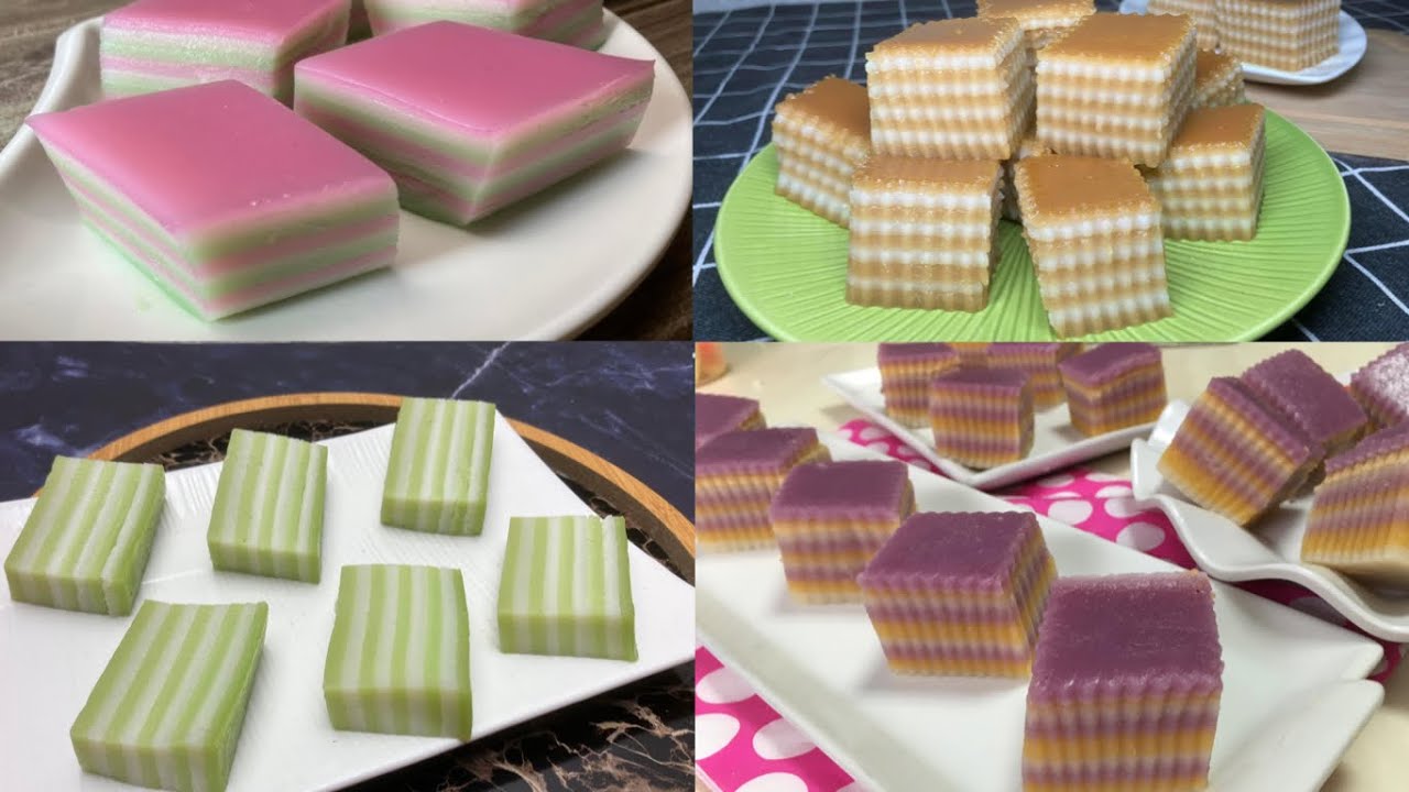 四款【九层糕食谱】完整教学！| 4 Kuih Lapis Recipes - YouTube