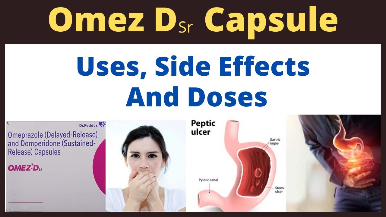 Omez Dsr|| Omez D capsule Uses, Side Effects And Doses In Hindi ...
