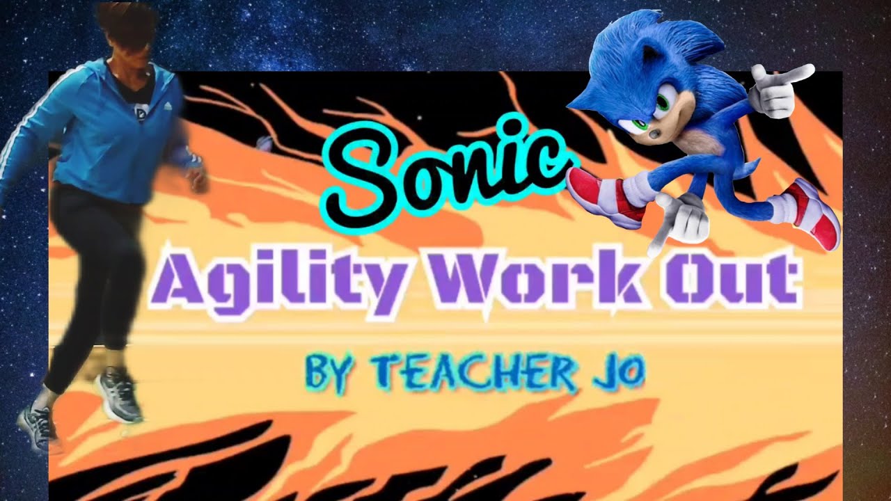 Sonic Agility Work Out by Teacher Jo #PE@HOME - YouTube