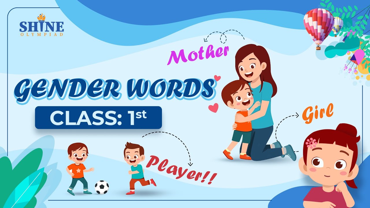 Gender Words | Gender Words English Class 1 #gender #englishgrammar ...