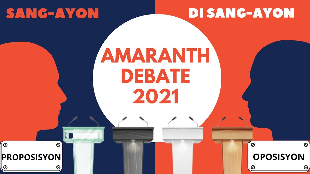 Debate ng Taon! Sang-ayon o Di-sang ayon? - YouTube
