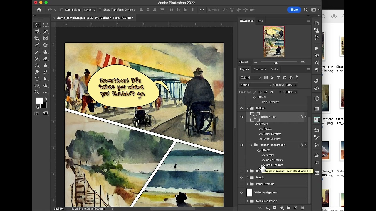 Photoshop Comic Book Page Template Blank Comic Book KDP Interior