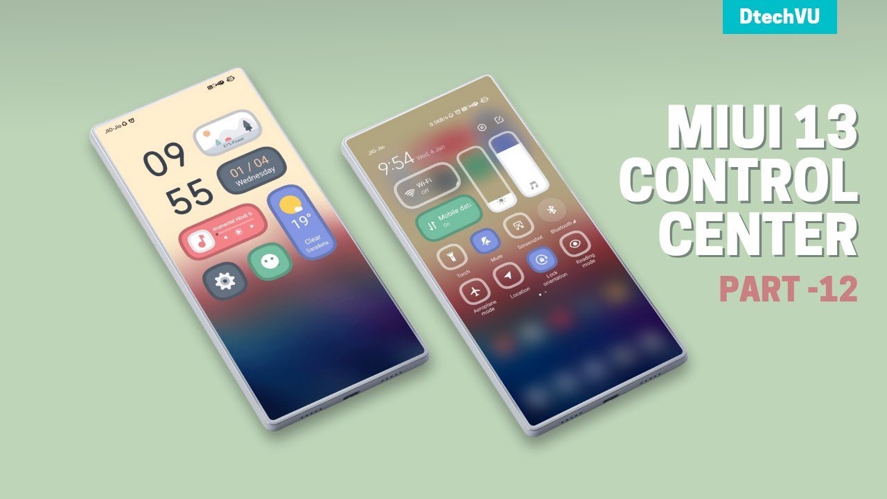 MIUI 13 Themes with Control Center support P-12 | Best MIUI Themes for ...