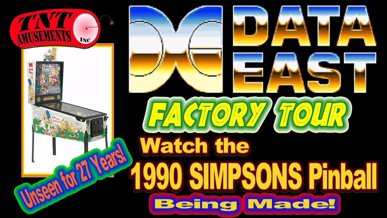 #1353 Tour of DATA EAST PINBALL MANUFACTURING PLANT in 1990! SIMPSONS ...