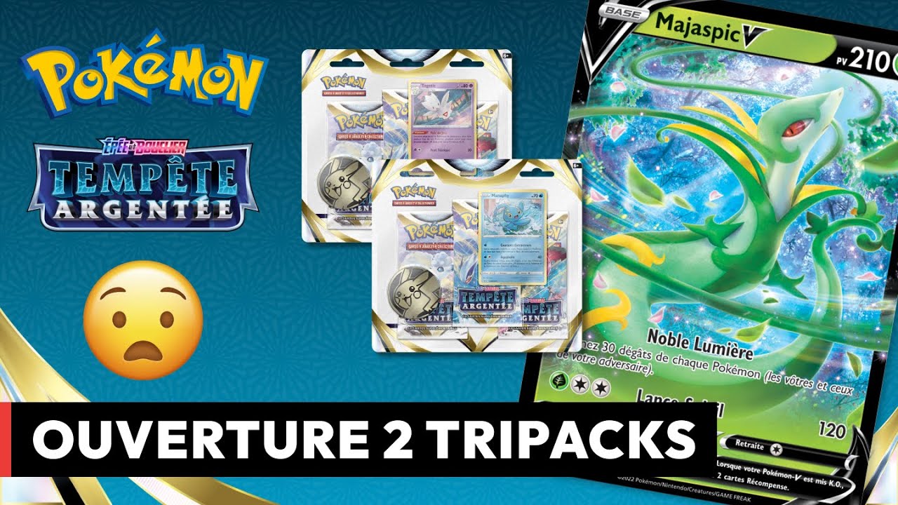 Le début de la collection... OUVERTURE 2 Tripacks Pokémon Tempête Argentée - YouTube