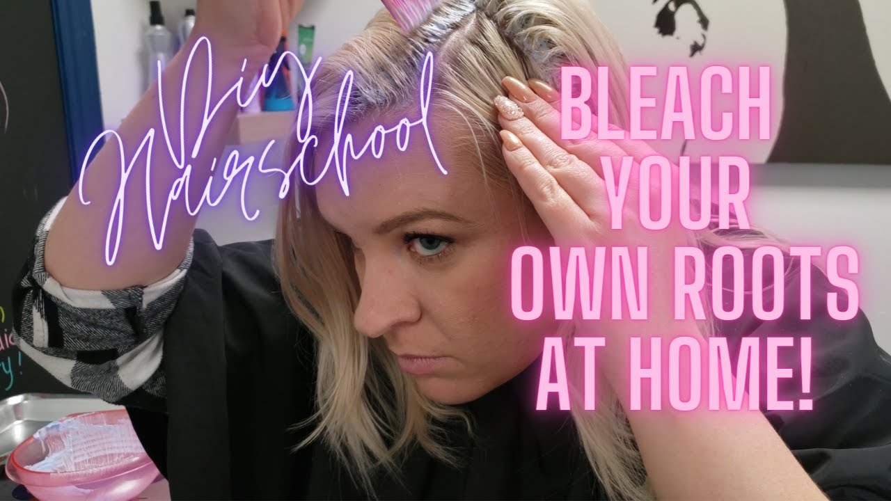 Bleach your roots at home - tips from a hairstylist - YouTube