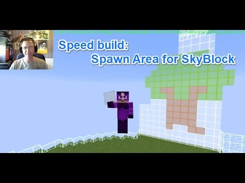 Skyblock Spawn Area Build - YouTube