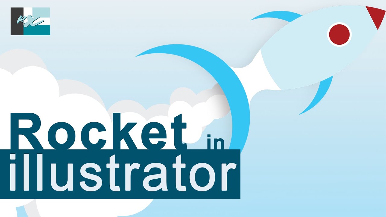 Beginner Tutorial | How to create 2d rocket in illustrator | Simple and ...