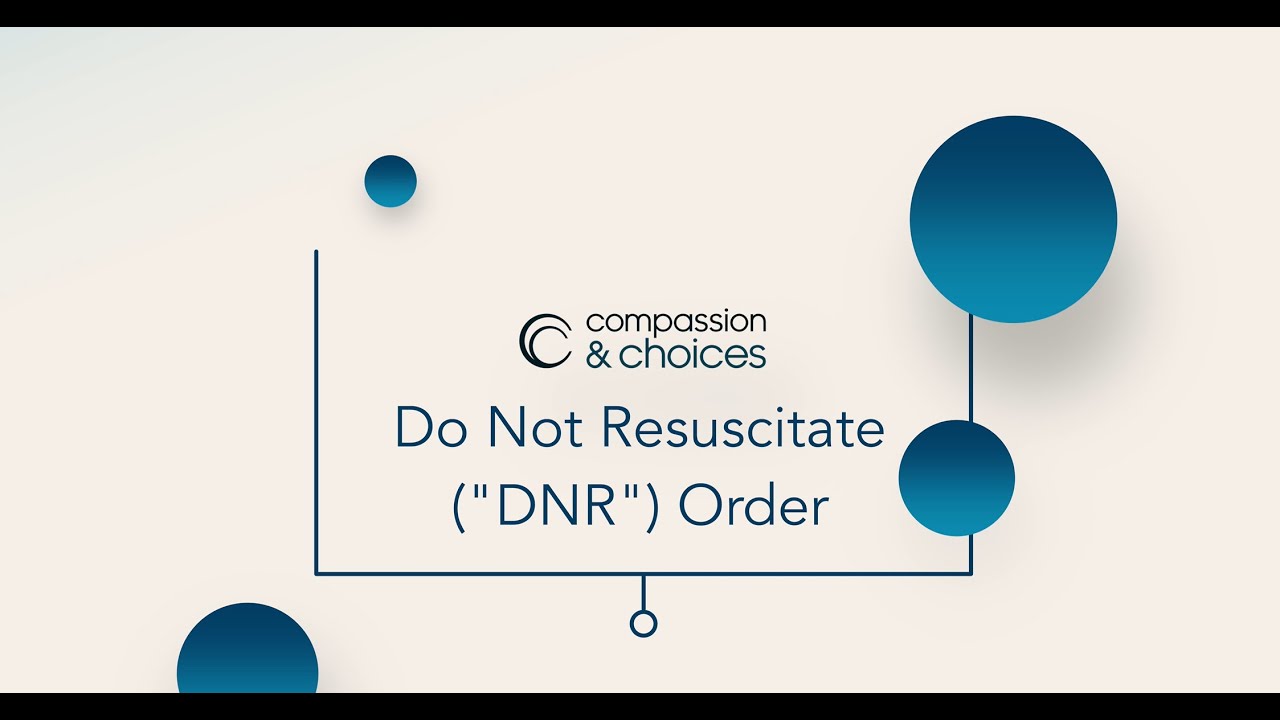 Video Glossary: Do Not Resuscitate (DNR) Order - YouTube