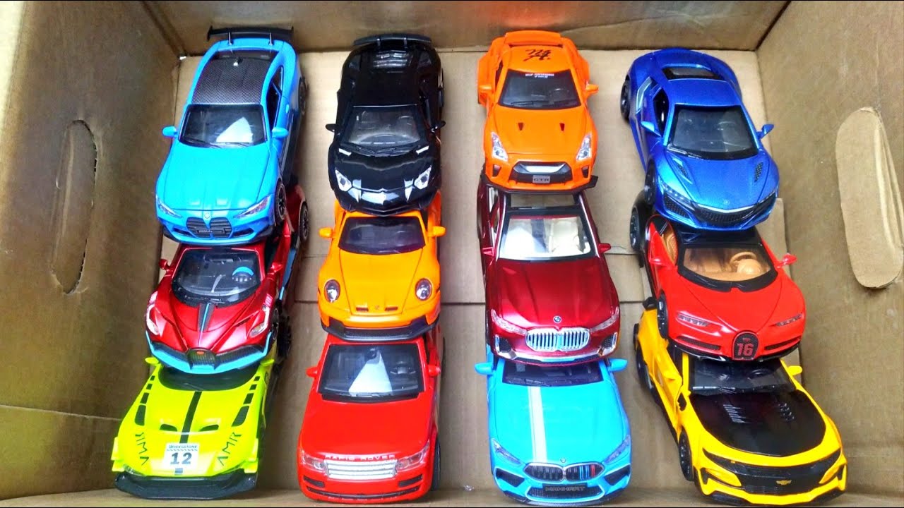 Box Full of Diecast, Mclaren 720S, Lamborghini Urus, Ford Raptor, Mercy ...