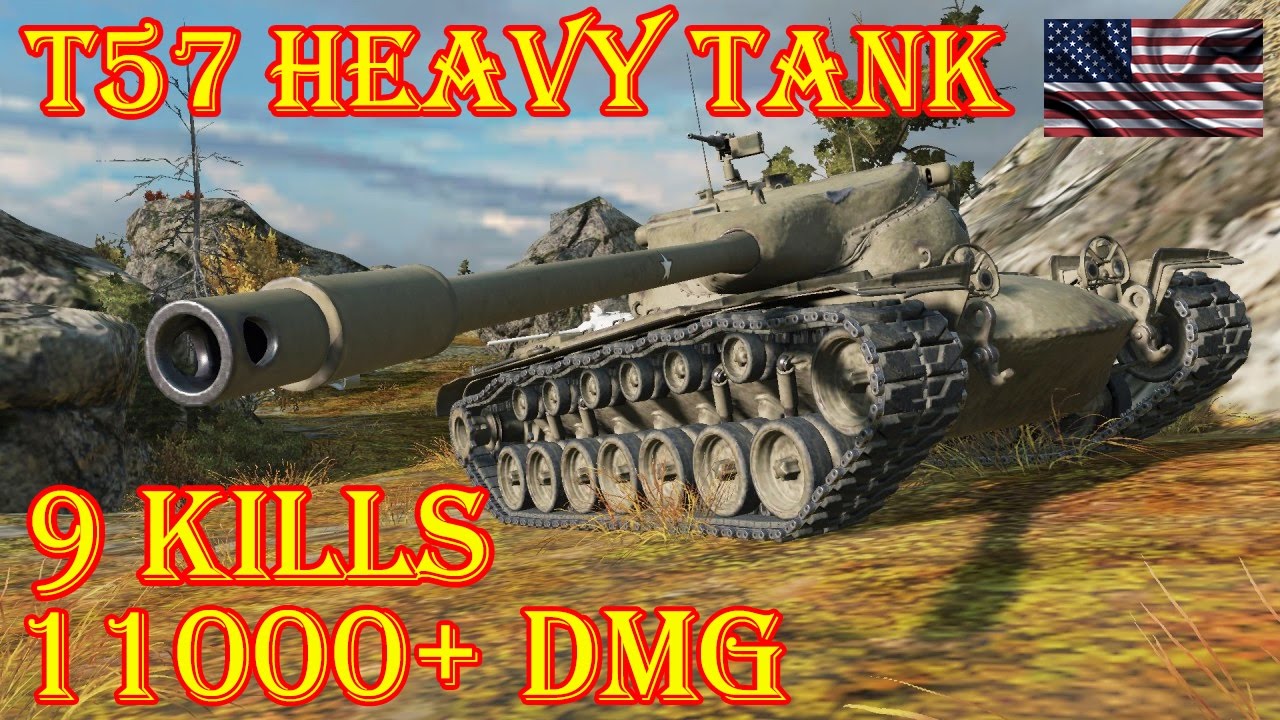 T57 Heavy Tank 11000+ DMG, 9KILLS Tundra World of Tanks - YouTube