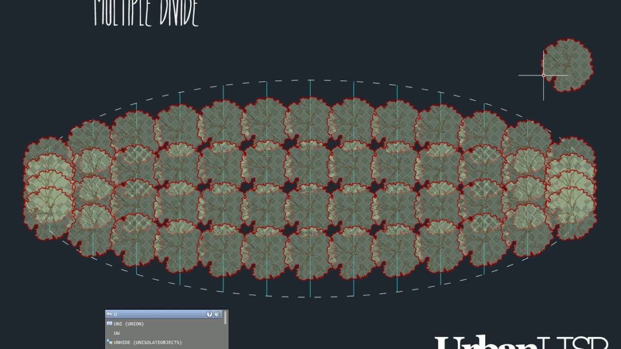 trees on linear entities - YouTube