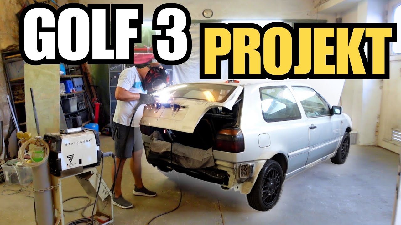 Steffis Golf 3 Projekt, der Kampf geht weiter, Rost entfernen ...