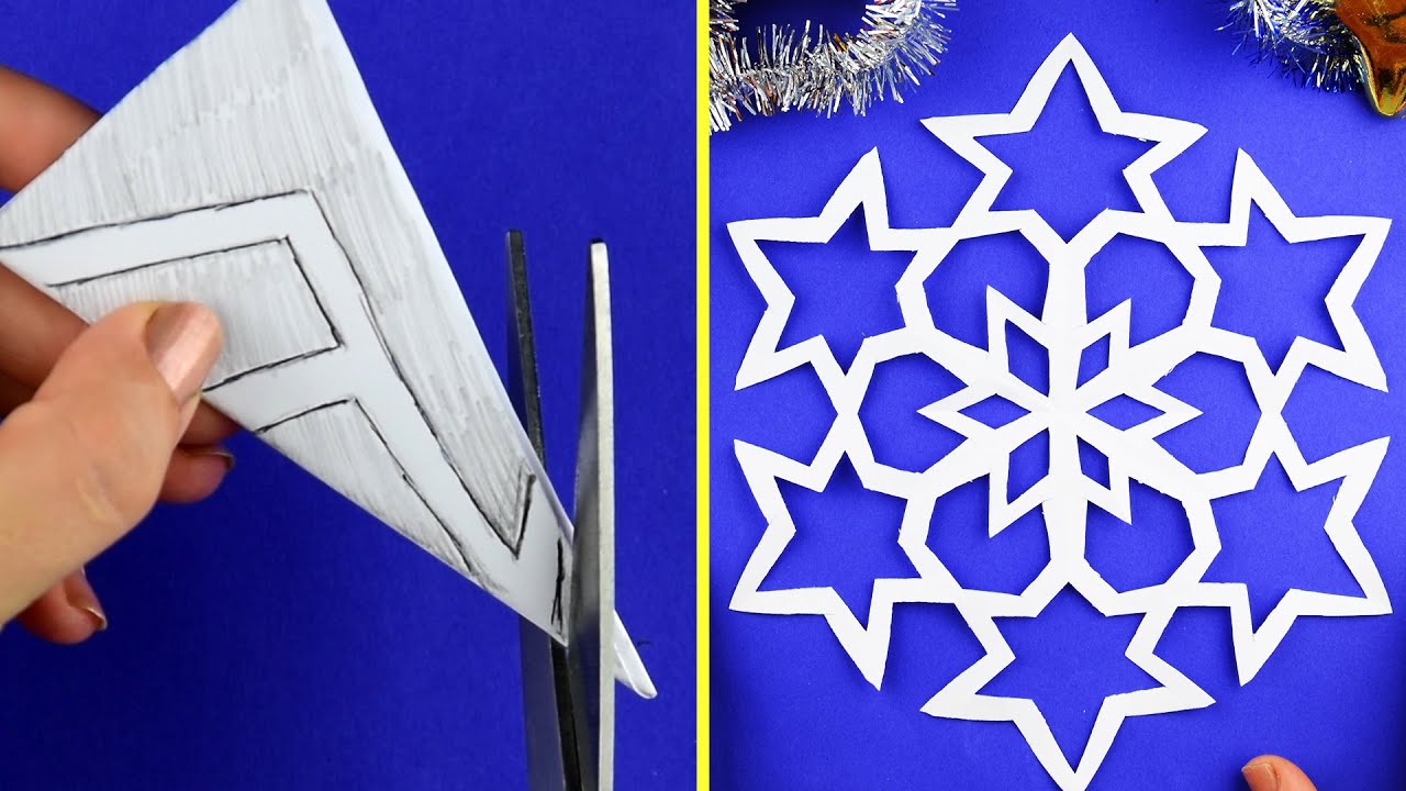 Paper Cutting Design ️5 Snowflake ideas for Christmas and New Year ...
