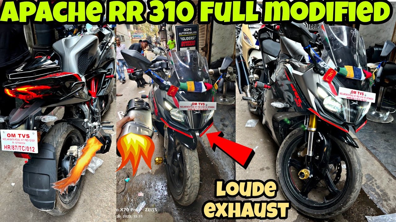 Apache Rr 310 Modified Apache Rr 310 Exhaust 🔥🔥modified Rr 310