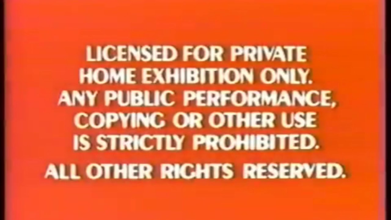 Disney FBI warning (1984-1991) - YouTube