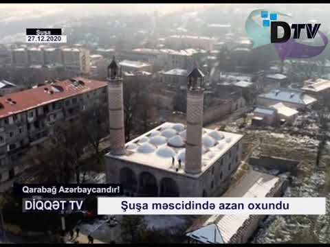 Şuşa məscidində azan oxundu