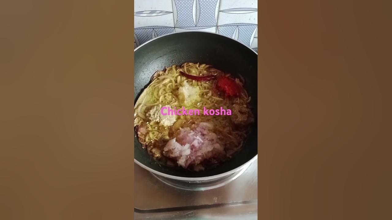 Jhuma's Lovely kitchen... chicken kosha recipe 😋#cooking - YouTube