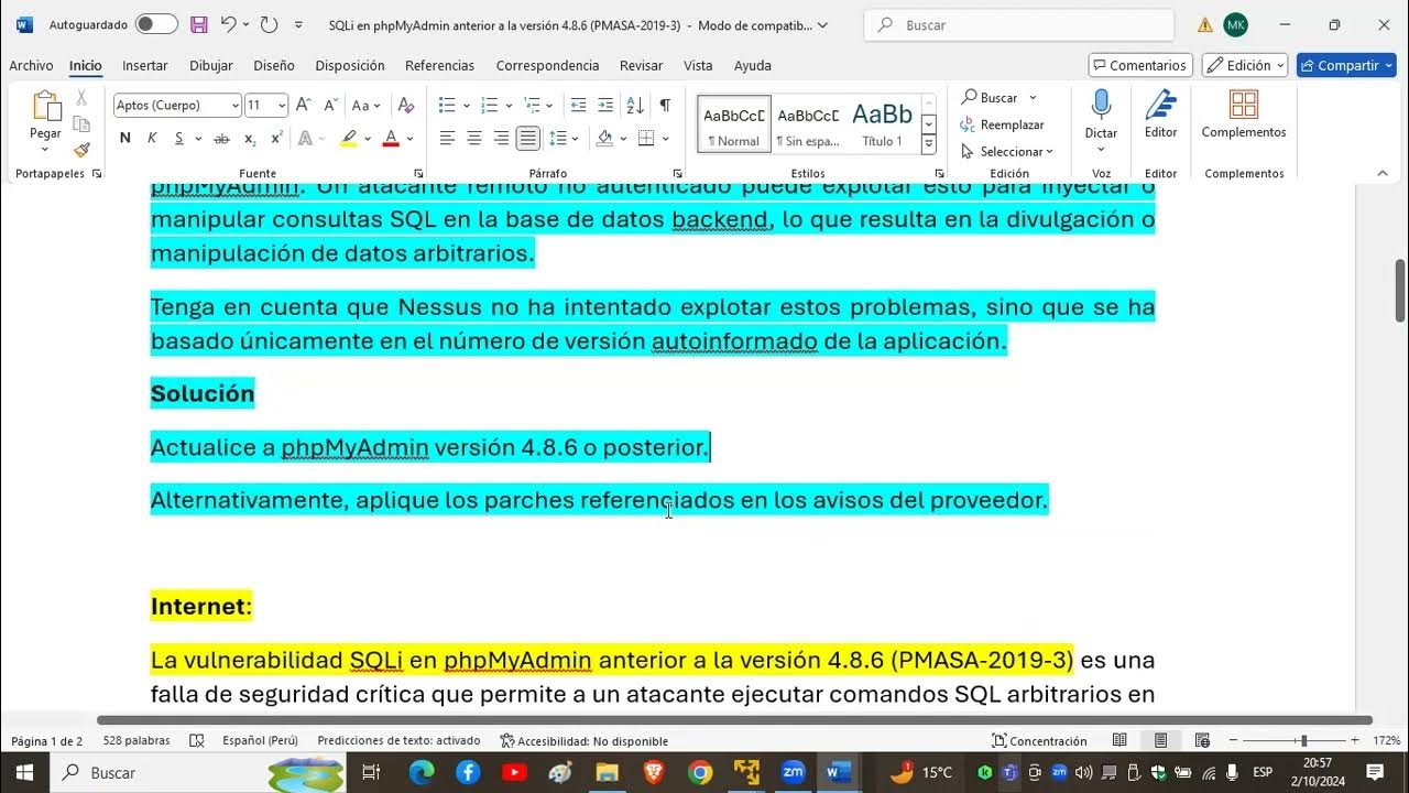 Ethical Hacking Nessus Scan A Aplicaciones Web Y Medidas Defensivas Youtube
